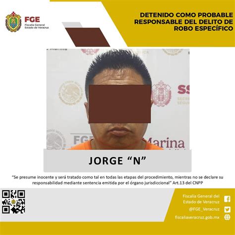 Detenido Como Probable Responsable Del Delito De Robo EspecÍfico