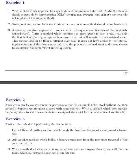 Solved 1 Write A Class Which Implements A Queue Data