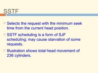 Disk Scheduling Algorithms PPT Operating Systems Computer Software And Applications