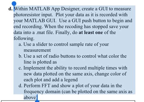 D Within MATLAB App Designer Create A GUI To Chegg Com