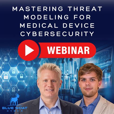 Bluegoatcyber Webinar Threatmodeling Cybersecurity Medicaldevices Blue Goat Cyber