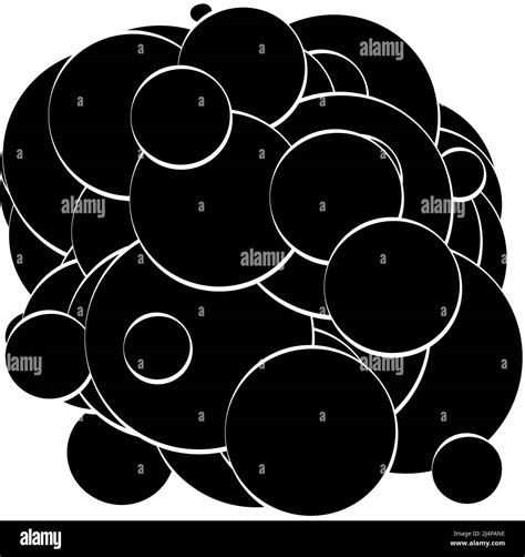 Abstract Overlapping Circles Pattern Vector Illustraiton Stock Vector
