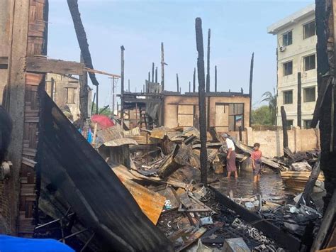 မန္တလေး အောင်မြေသာစံတွင် မီးလောင်၊ နေအိမ် ၂၁ လုံး မီးလောင် ဆုံးရှုံး