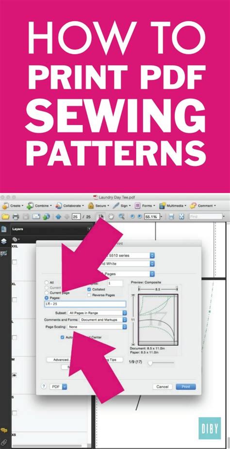 How To Print Pdf Sewing Patterns With Video Do It Better Yourself Club How To Print Pdf Sewing Patterns With Video Do It Better Yourself Club