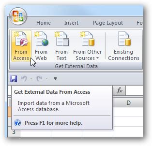 Import An Access Database Into Excel