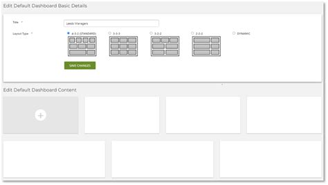 Configure Dashboards