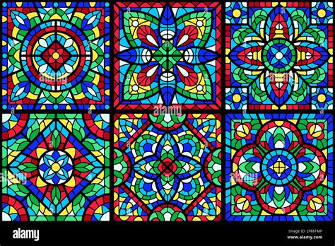 Mosaic Stained Glass Template