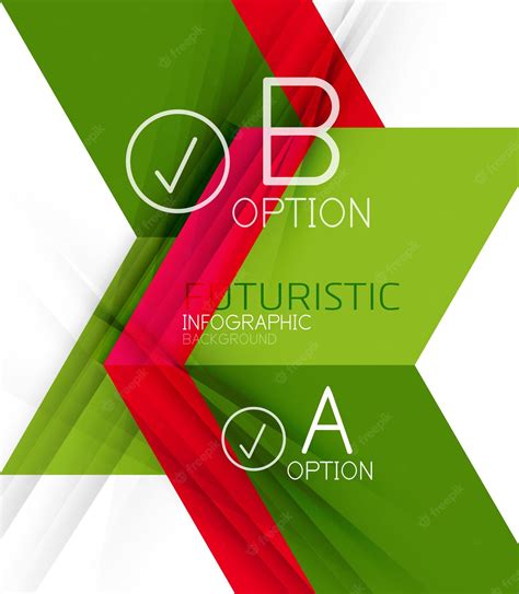 premium vector color geometric shapes with option elements abstract