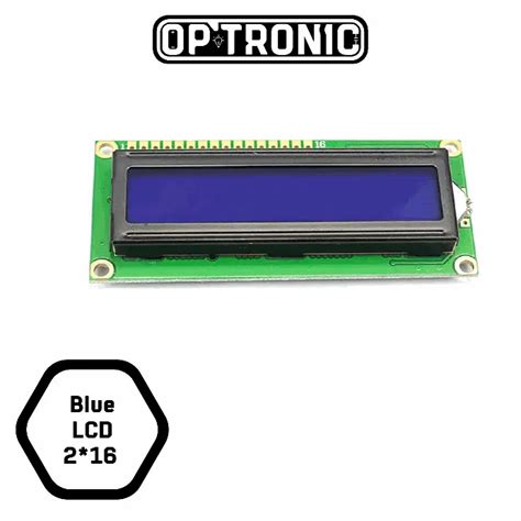 Lcd 1602 Blue Screen With Backlight Lcd Display Op Tronic