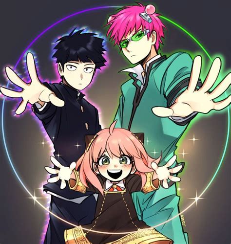 Saiki K And Anya Saiki K And Mob Disastrous Life Of Saiki K The