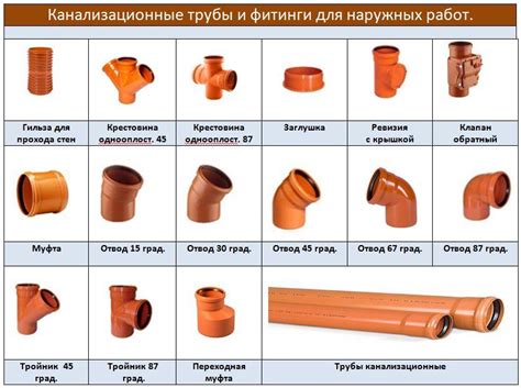 Пластиковые трубы для канализации: размеры и цены