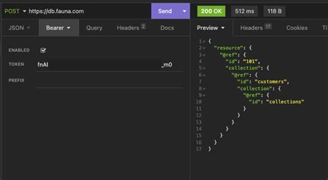 Faunadb How To Connect Insomnia To Local Fauna Database Stack Overflow