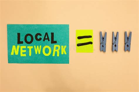 Handwriting Text Local Network Concept Meaning Intranet Lan Radio