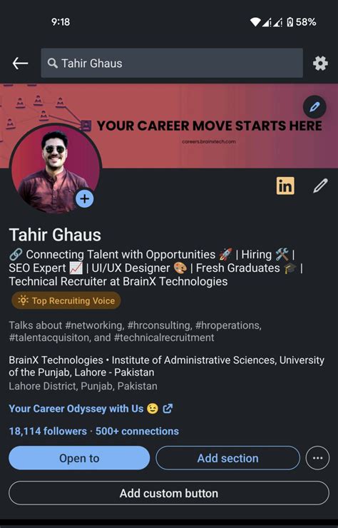 Tahir Ghaus On Linkedin Top Recuriting Voice Linkedin