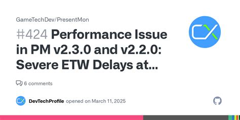 performance issue in pm v2 3 0 and v2 2 0 severe etw delays at high