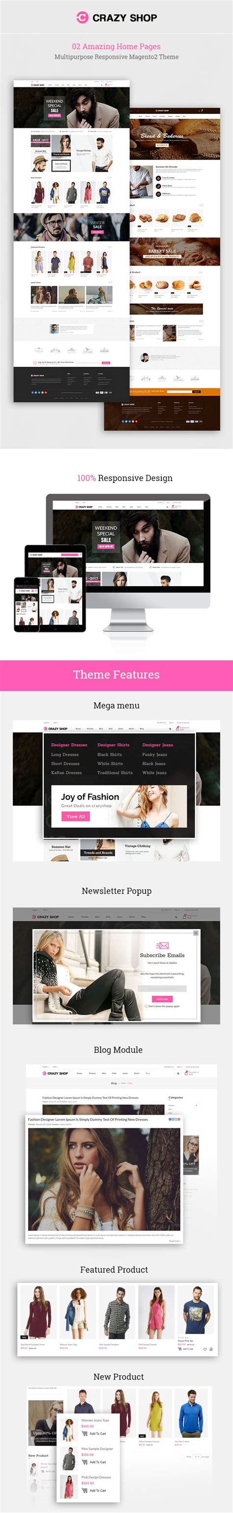 crazyshop multipurpose responsive magento2 theme fashion watch