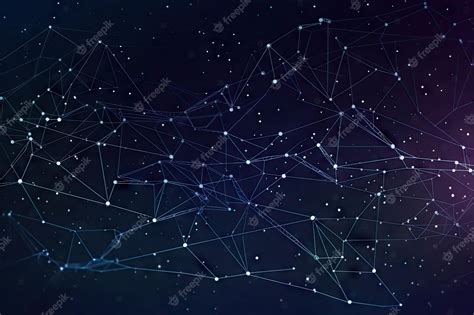 Premium Photo Abstract Line Connection Technology Network Background Computer