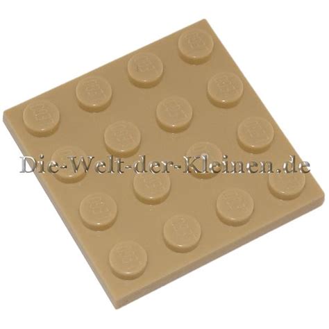 LEGO® Platte 4x4 mit Noppen Beige (TAN) (4243824, 4113919, 3031)