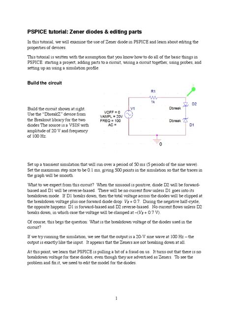 pspice zener pdf pdf diode p n junction