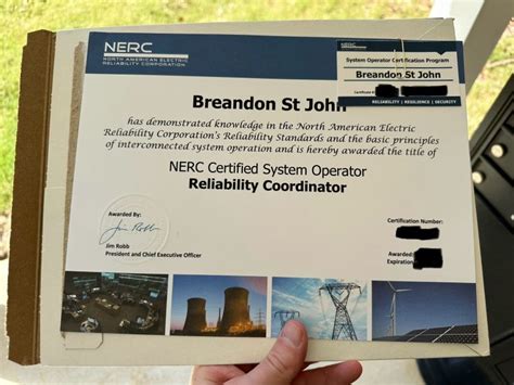 Breandon St John On Linkedin Very Proud Today Received My Nerc Reliability Coordinator License