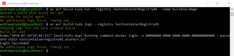 creating sql images in azure with acr build part two dba from the cold