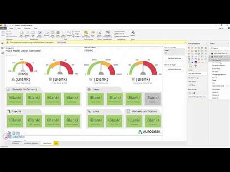 Revit Model Health Dashboard Sample In A Data Visualization Application Microsoft Power Bi Phoenix