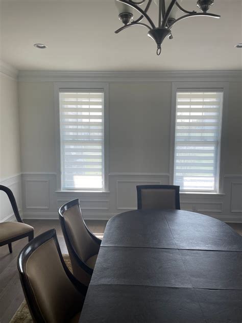 Luxurious Hunter Douglas Banded Shades Project With Continuous Loop Cord Lift System In Mahwah