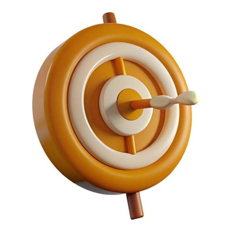 3d Render Of A Target With An Arrow In The Center Premium Ai Generated Image