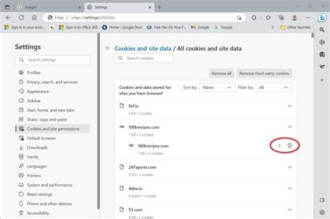如何从 Microsoft Edge 中删除特定 Cookie