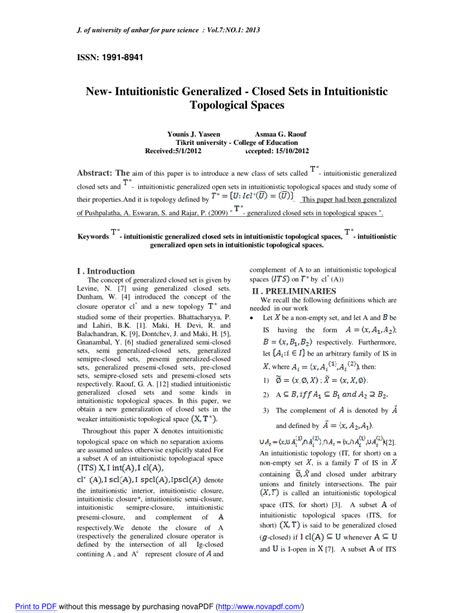 Pdf New Intuitionistic Generalized Closed Sets In Intuitionistic