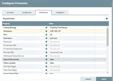 Amazon Web Services Connect To Aws Ec2 Using Listsftp Processor In