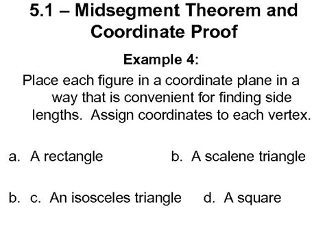 5 1 Midsegment Theorem And Coordinate Proof