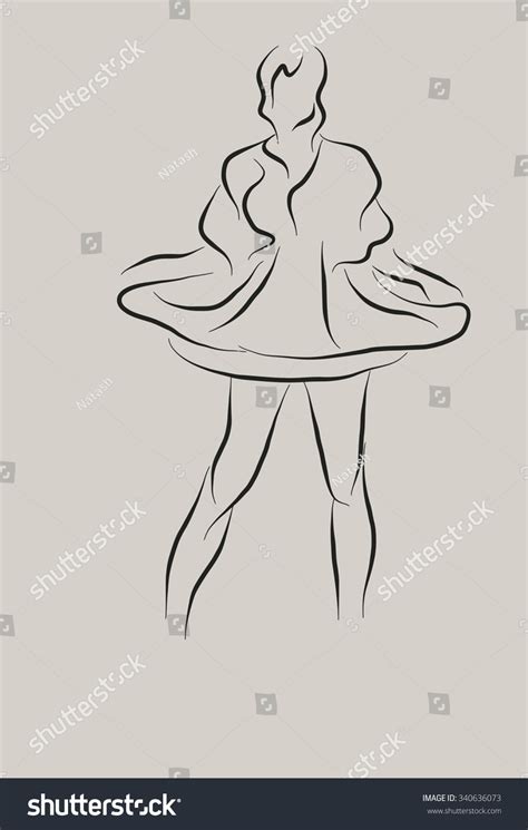 Sexy Woman Silhouettes Short Dresses Stock Vector Royalty Free