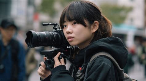 카메라 눈에 띄는 3d 일러스트와 함께 순간을 포착하는 만화 여자 비즈니스 걸 비즈니스 우먼 학생 3d 배경 일러스트 및