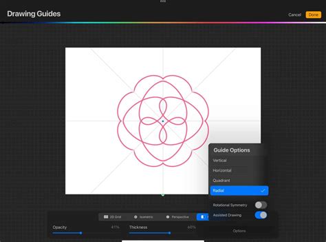 Procreate Symmetry Tool How To Create Perfectly Symmetrical Designs Artsydee Drawing