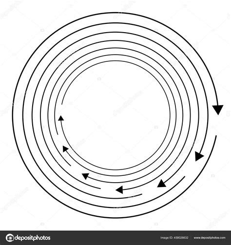 Rotating Arrows Concentric Radial Circular Arrow Element Cycle Cyclical