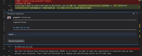adding new line to a suggestion is ignored · issue 4455 · microsoft