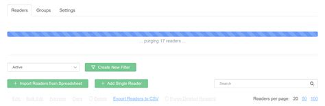 Purge Deleted Readers