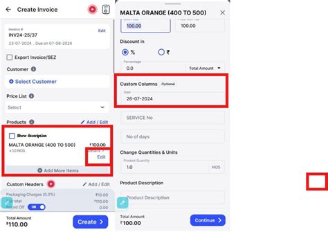 How To Add Item Custom Field Data While Creating The Invoice General