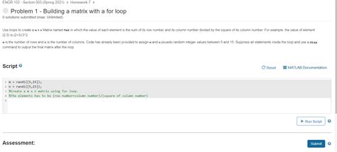 Solved Engr 102 Section 003 Spring 2021 Homework 7