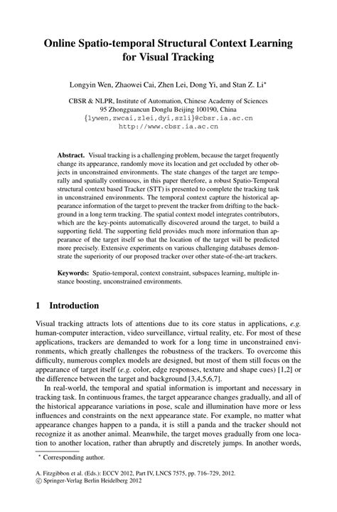 pdf online spatio temporal structural context learning for visual