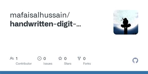github mafaisalhussain handwritten digit recognizer