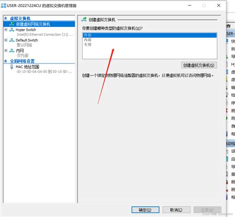 Hyper V中的虚拟机双网卡配置hyper V Extensible Virtual Switch Csdn博客