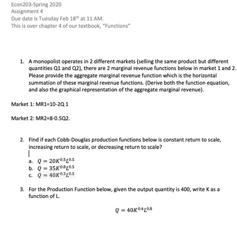 solved econ203 spring 2020 assignment 4 due date is tuesday