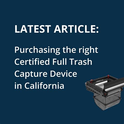 Enviropod On Linkedin Choosing The Right Certified Full Trash Capture