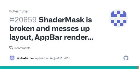Shadermask Is Broken And Messes Up Layout Appbar Rendered In The