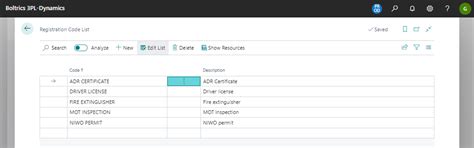 Registration Code List Learn 3pl Dynamics