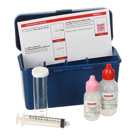 Weber Scientific Acid Sanitizer Endpoint Id Test Kit
