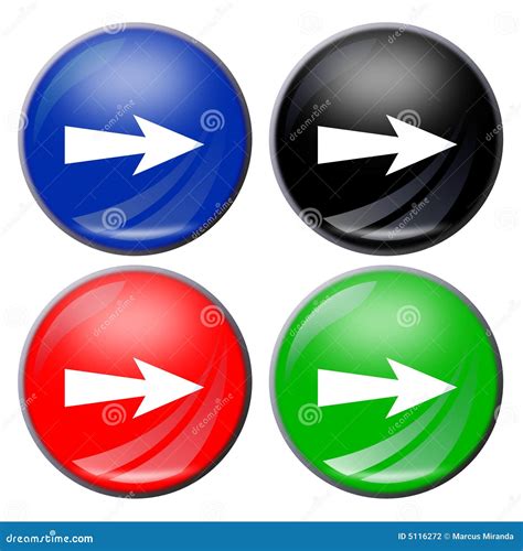 Arrow Button Icon Collection Menu Navigation Pointer Symbol Set Next