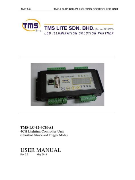 Tms Lc 12 4ch A1 Rev2 2 Pdf Power Supply Parameter Computer